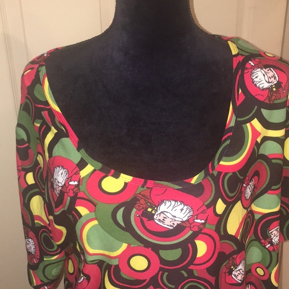 LuLaRoe | Tops | Womens 3x Lularoe Santa Clause Classic Tee New | Poshmark